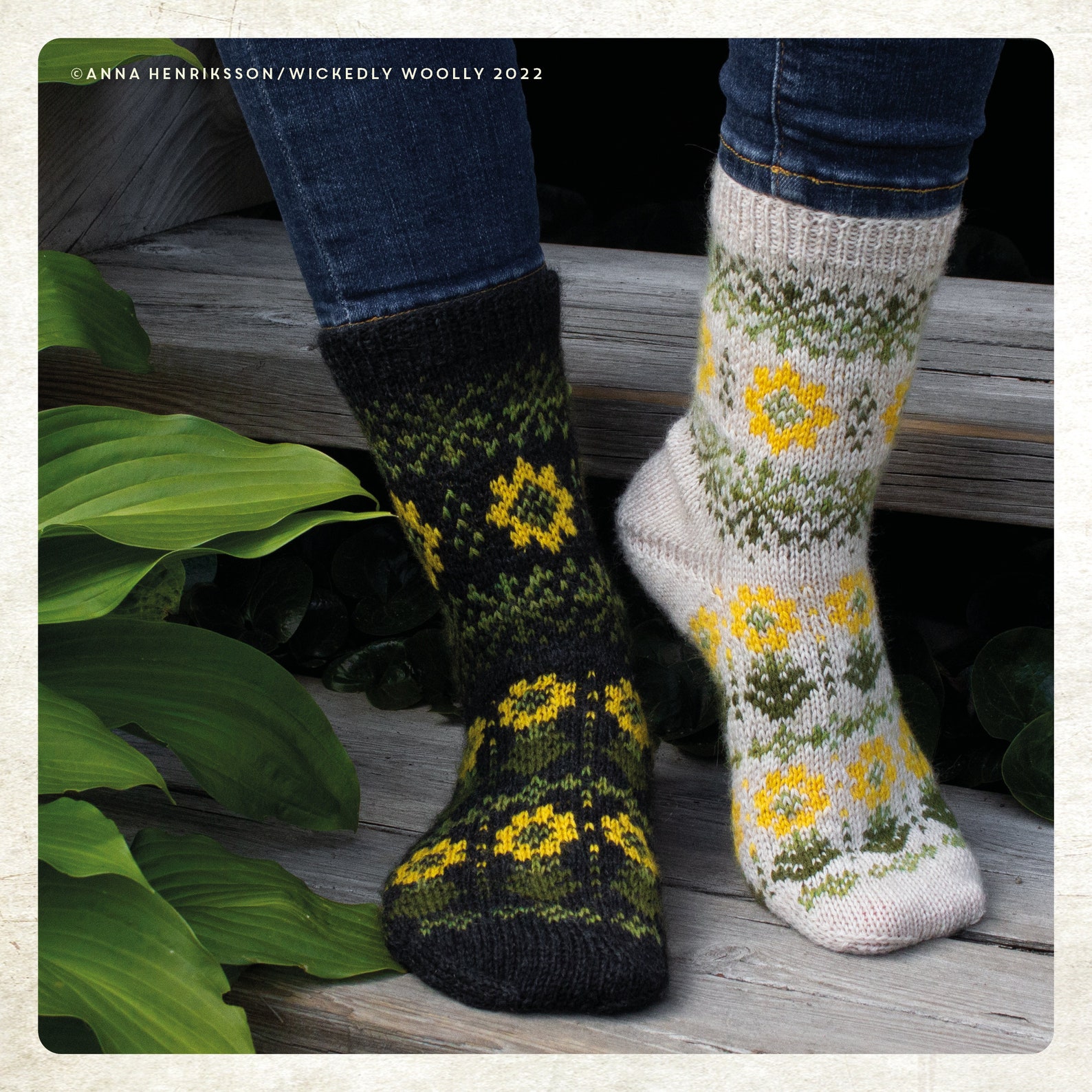 Happy Sunflower Socks PDF Knitting Pattern - Etsy