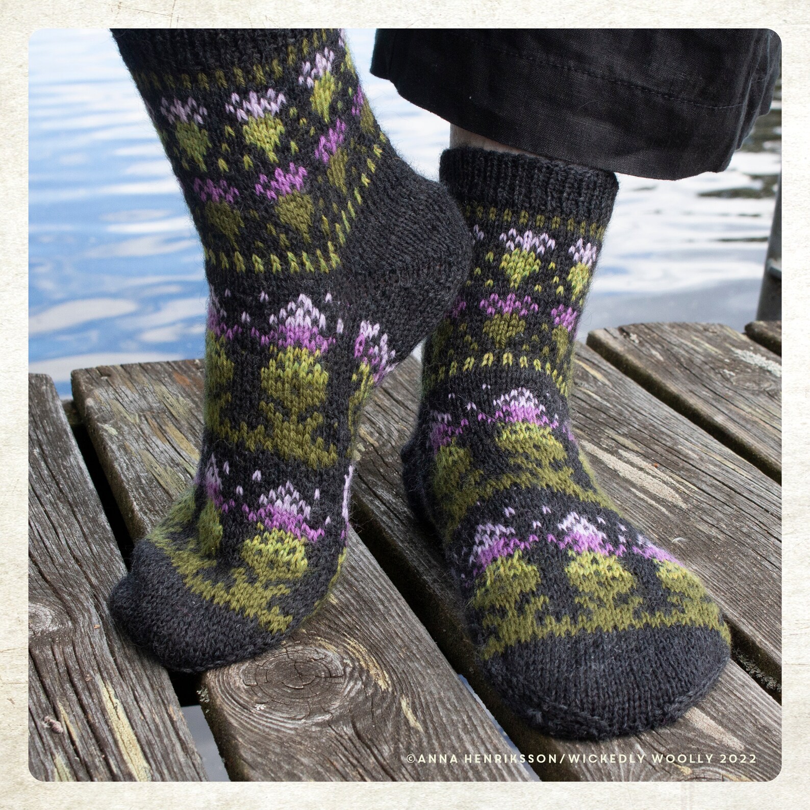 Celtic Thistle Socks PDF Knitting Pattern - Etsy