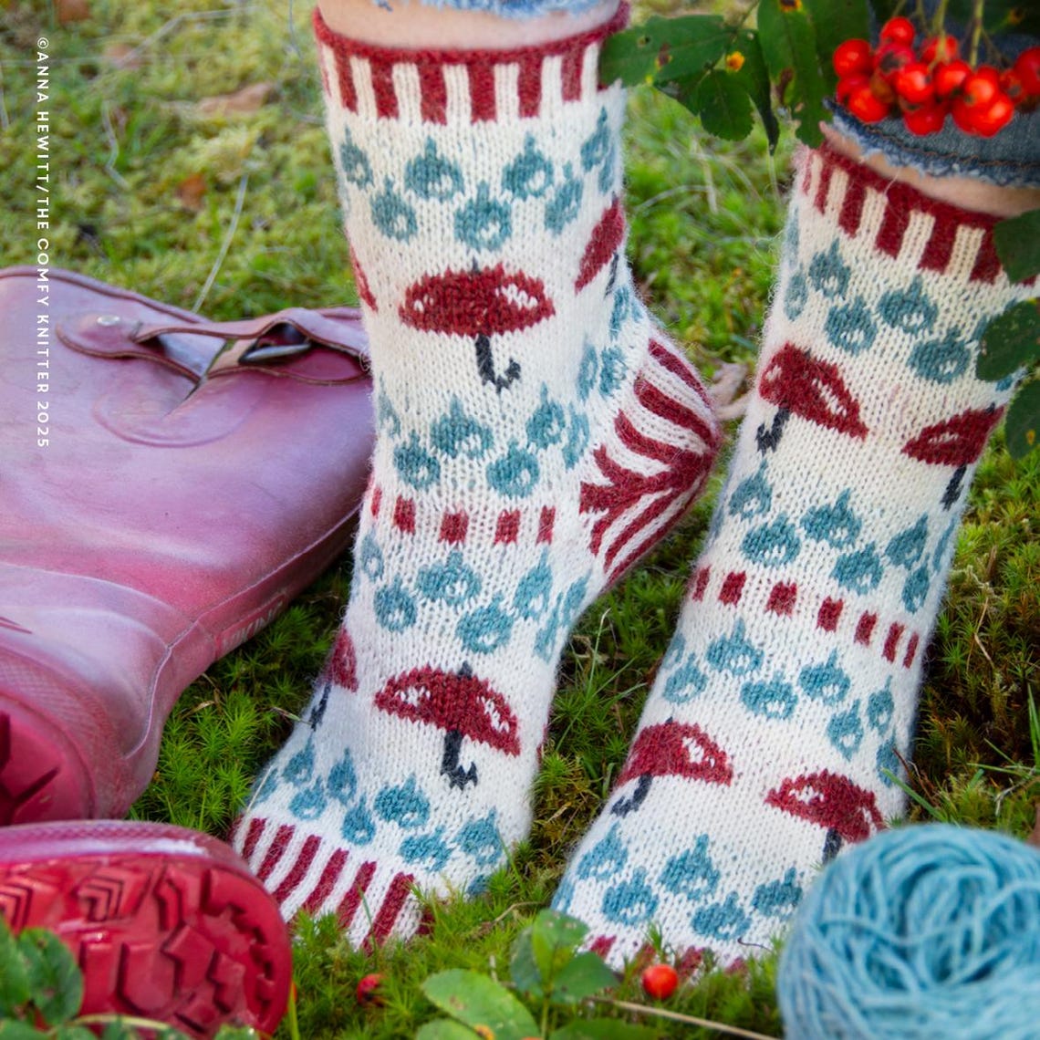 Cosy Rain Socks PDF Knitting Pattern - Etsy