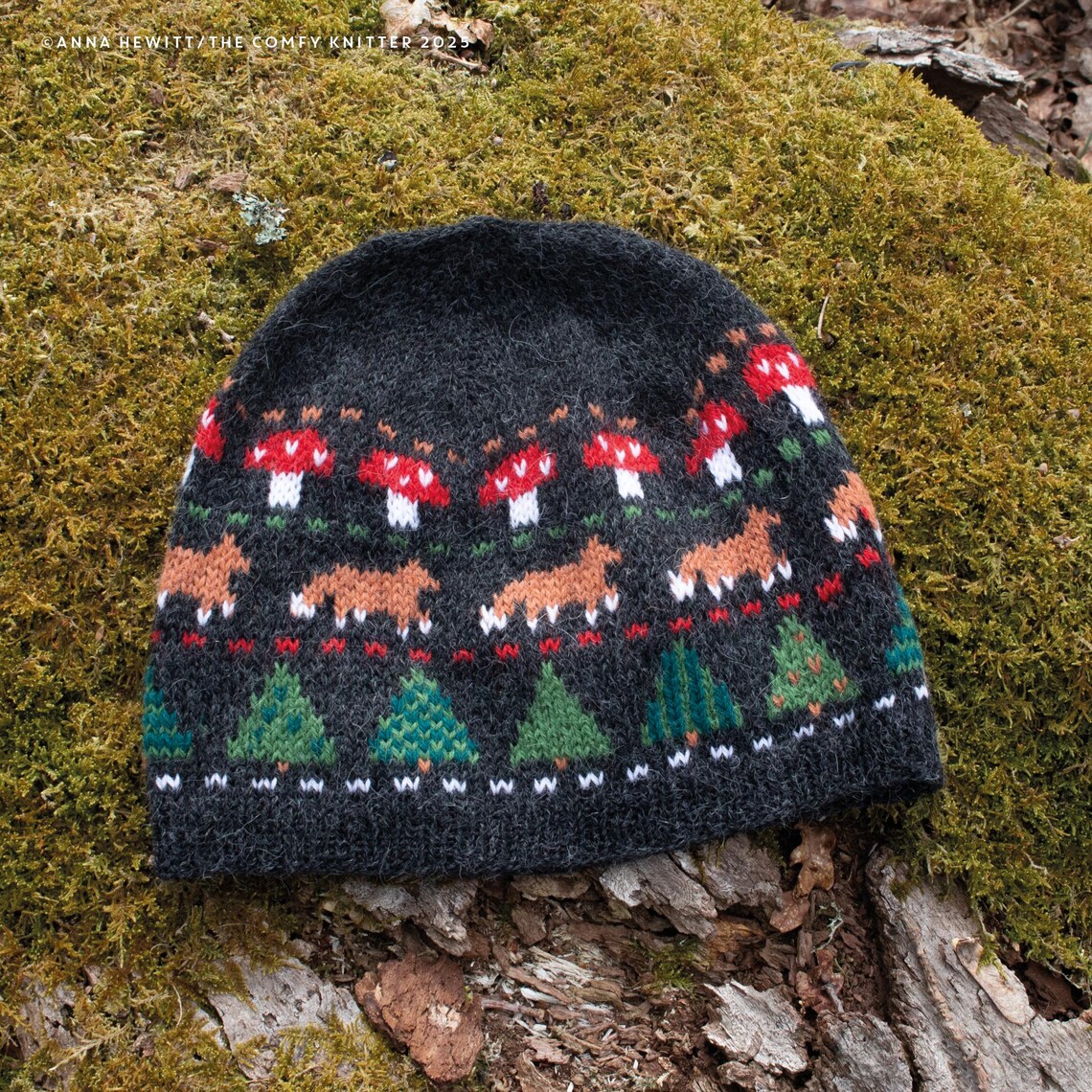 Fox in the Forest Hat PDF Knitting Pattern - Etsy