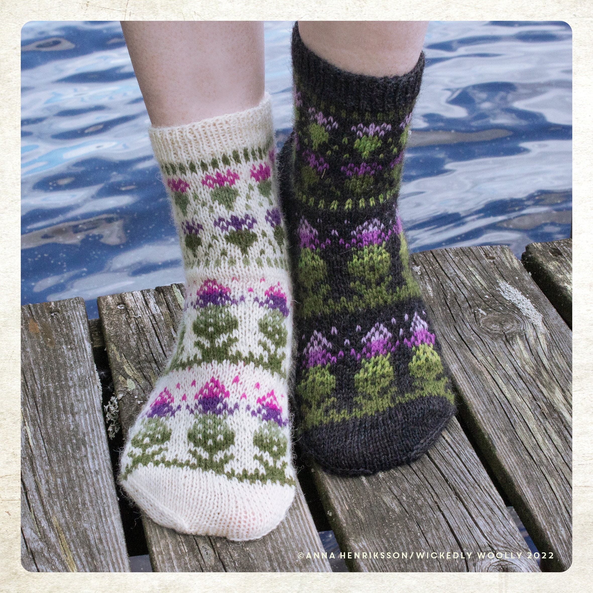 Celtic Thistle Socks PDF Knitting Pattern - Etsy