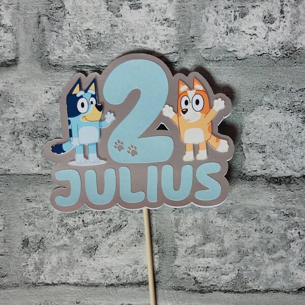 Bluey and Bingo Cake Topper - Etsy