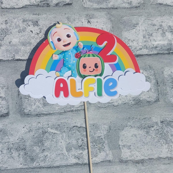 Cocomelon Cake Topper for Girl - Etsy