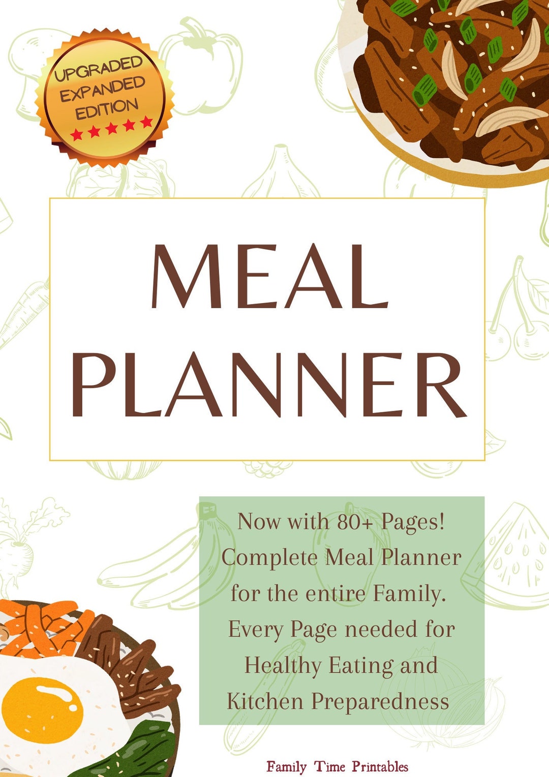 Meal Planner Templates Pack 80+ in 1 Bundle, Meal Plan, DIY Recipe ...