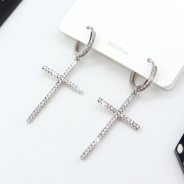 Cross Earrings - Etsy