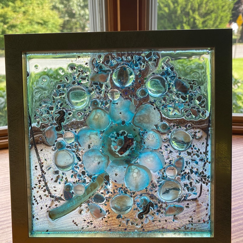 Glass Resin Art - Etsy