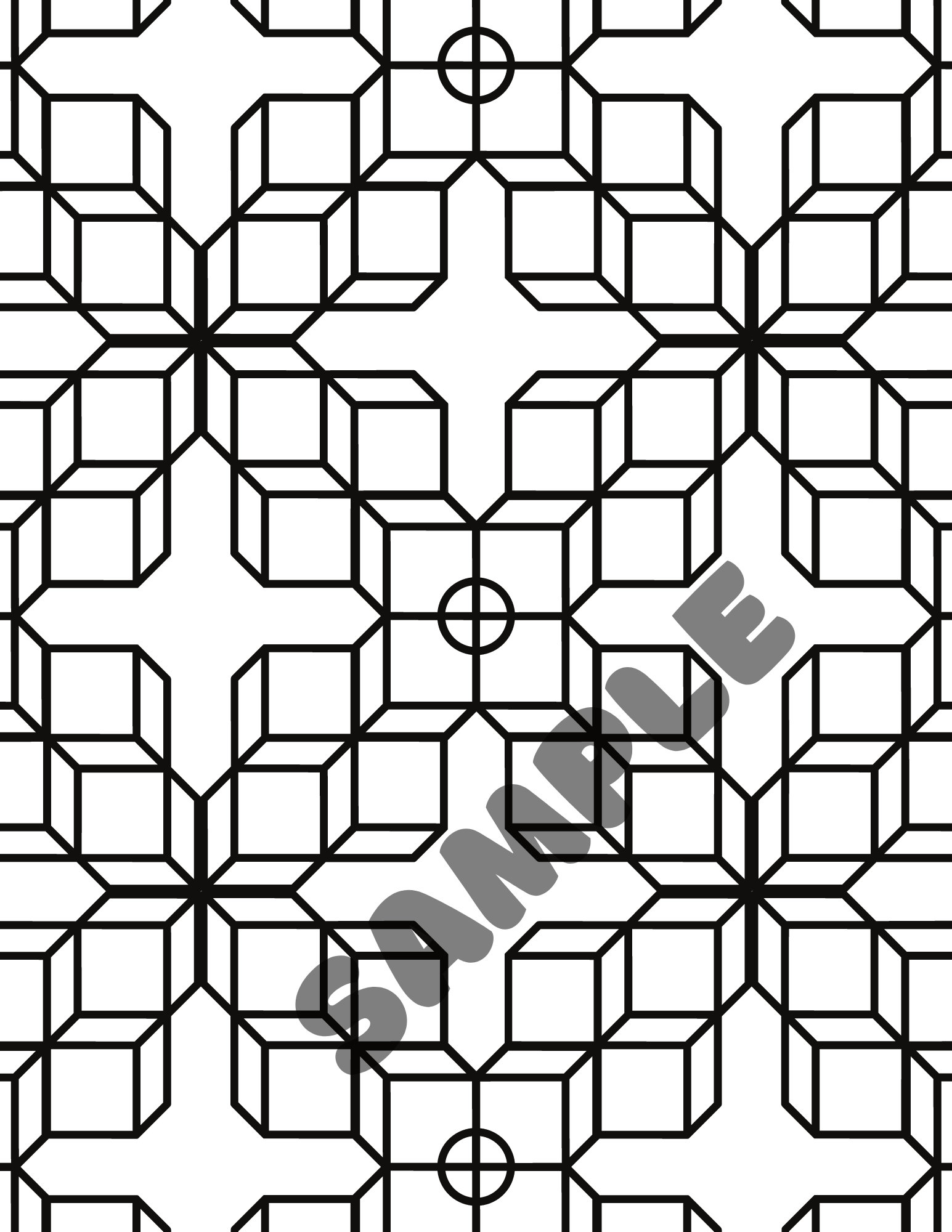 Bold Geometric Coloring Page, Digital Coloring Page, Adult Coloring ...