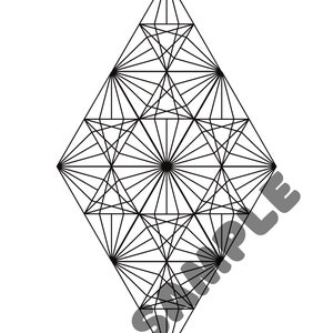 Geometric Coloring Page, Digital Coloring Page, Adult Coloring Page ...