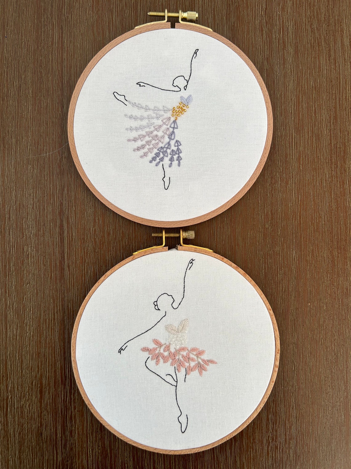 Ballerina Dancers Embroidery Pattern| Dancer | Ballet | Floral Design ...
