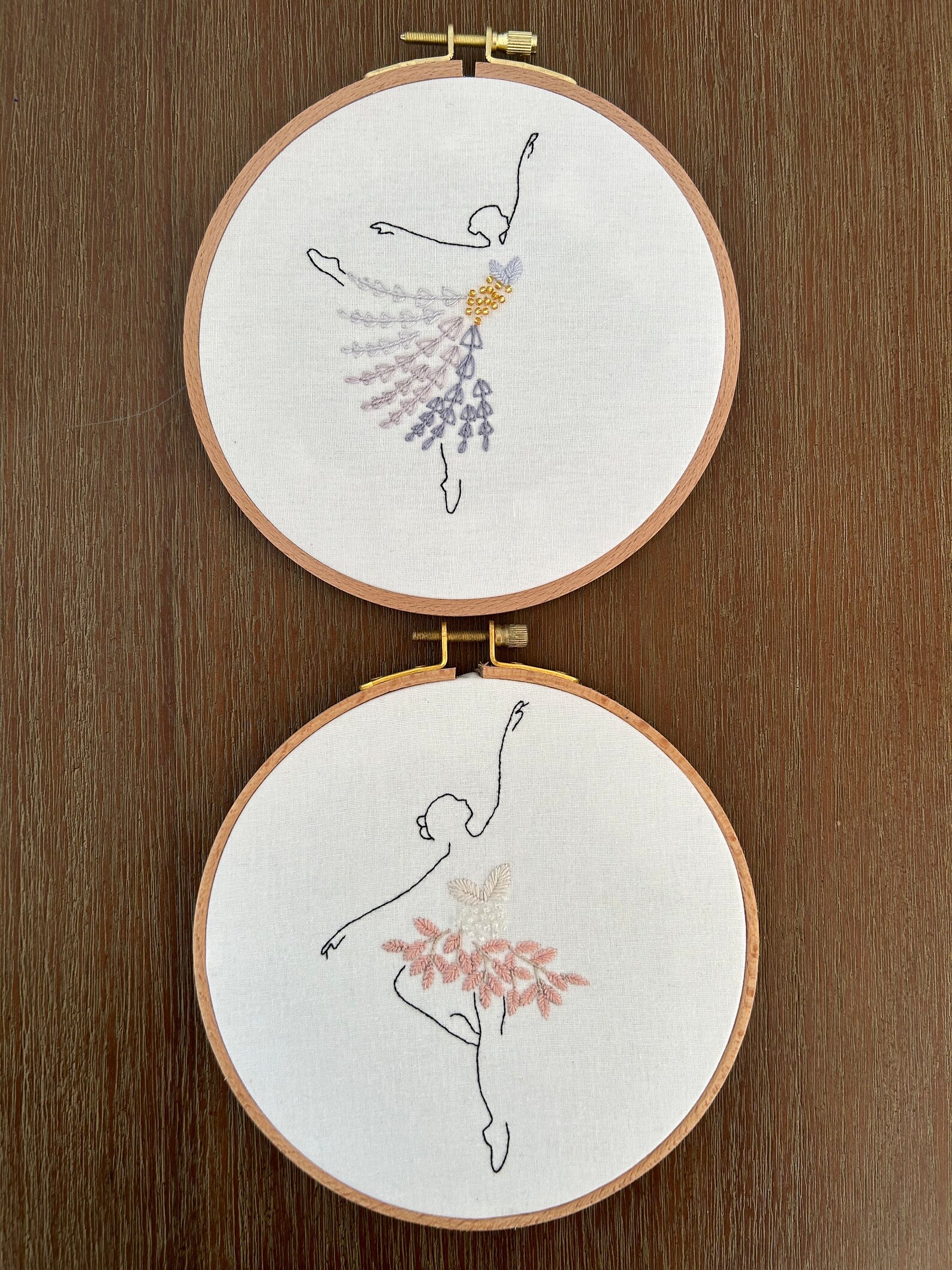 Ballerina Dancers Embroidery Pattern| Dancer | Ballet | Floral Design ...