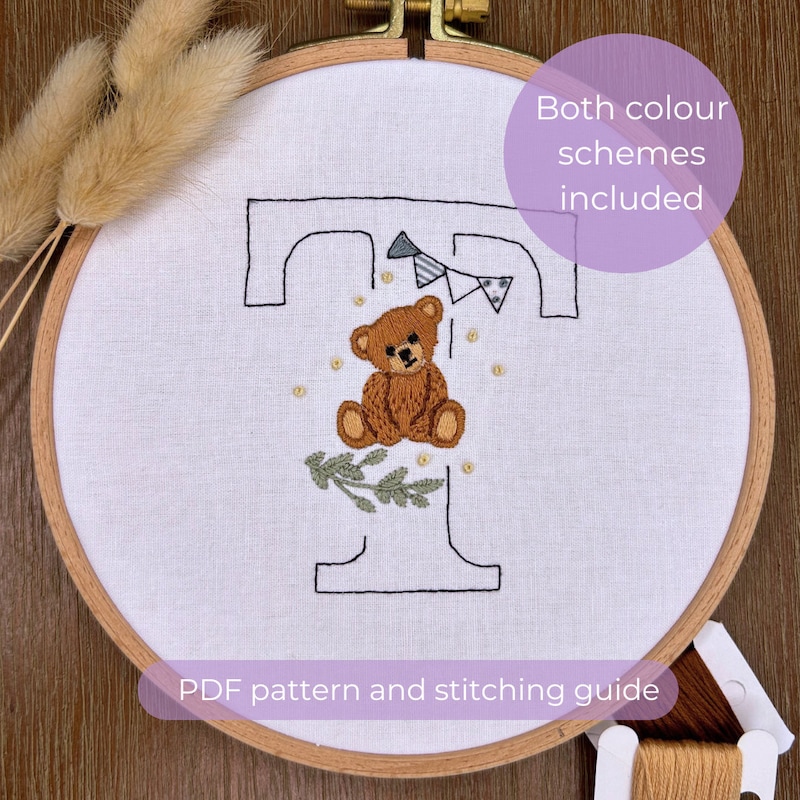 Bear Hand Embroidery - Etsy