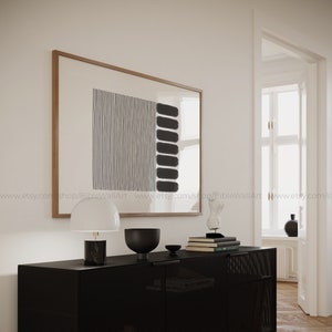 70x7 Black and White Japandi Poster, Abstract Minimalist Bible Verse ...