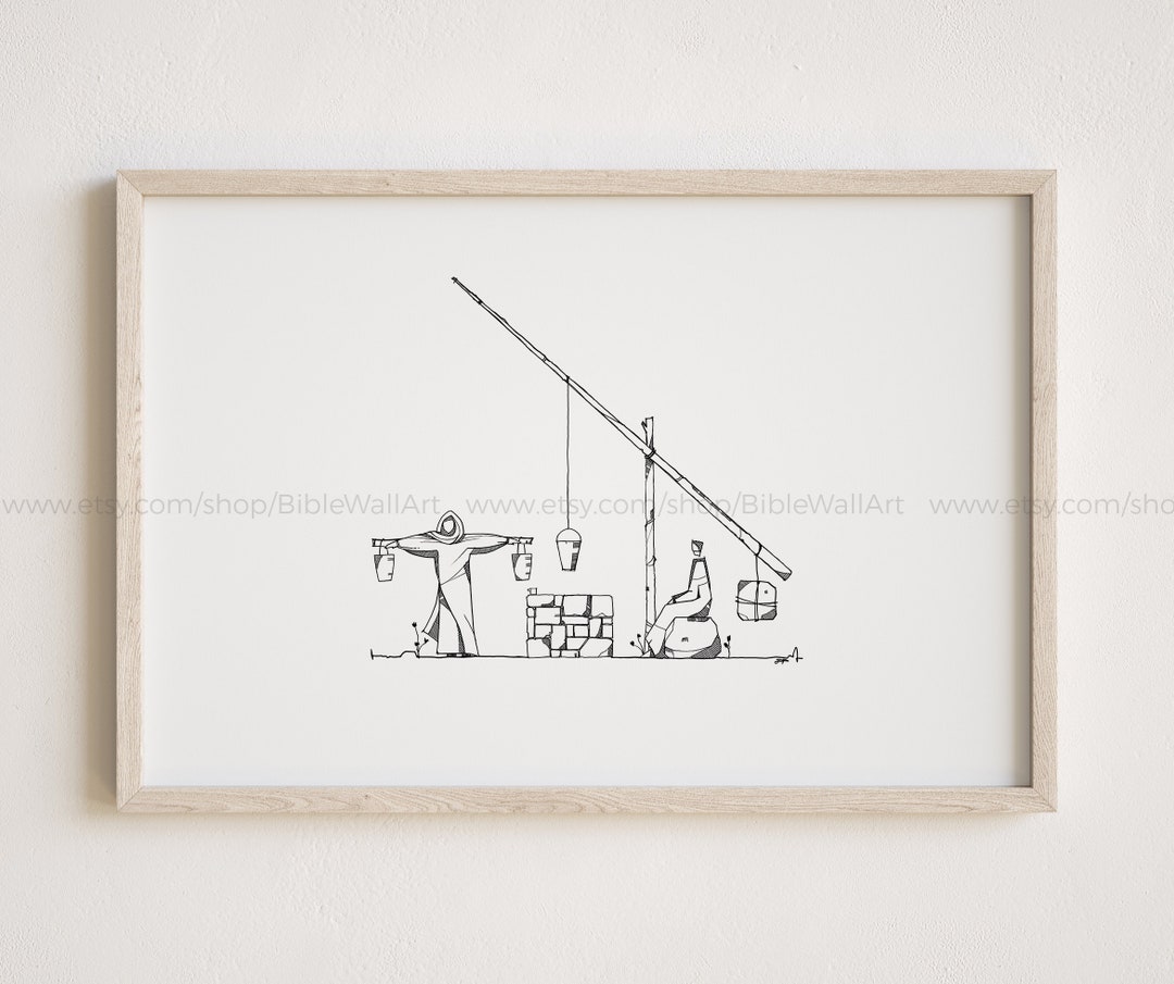 Samaritan Woman at the Well, Christian Conference Room Decor, Women ...