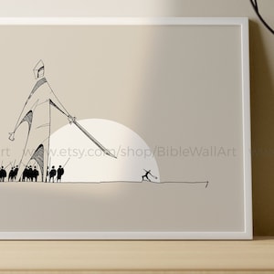 David and Goliath Bible Story, 1 Samuel 17 Original Christian Art ...