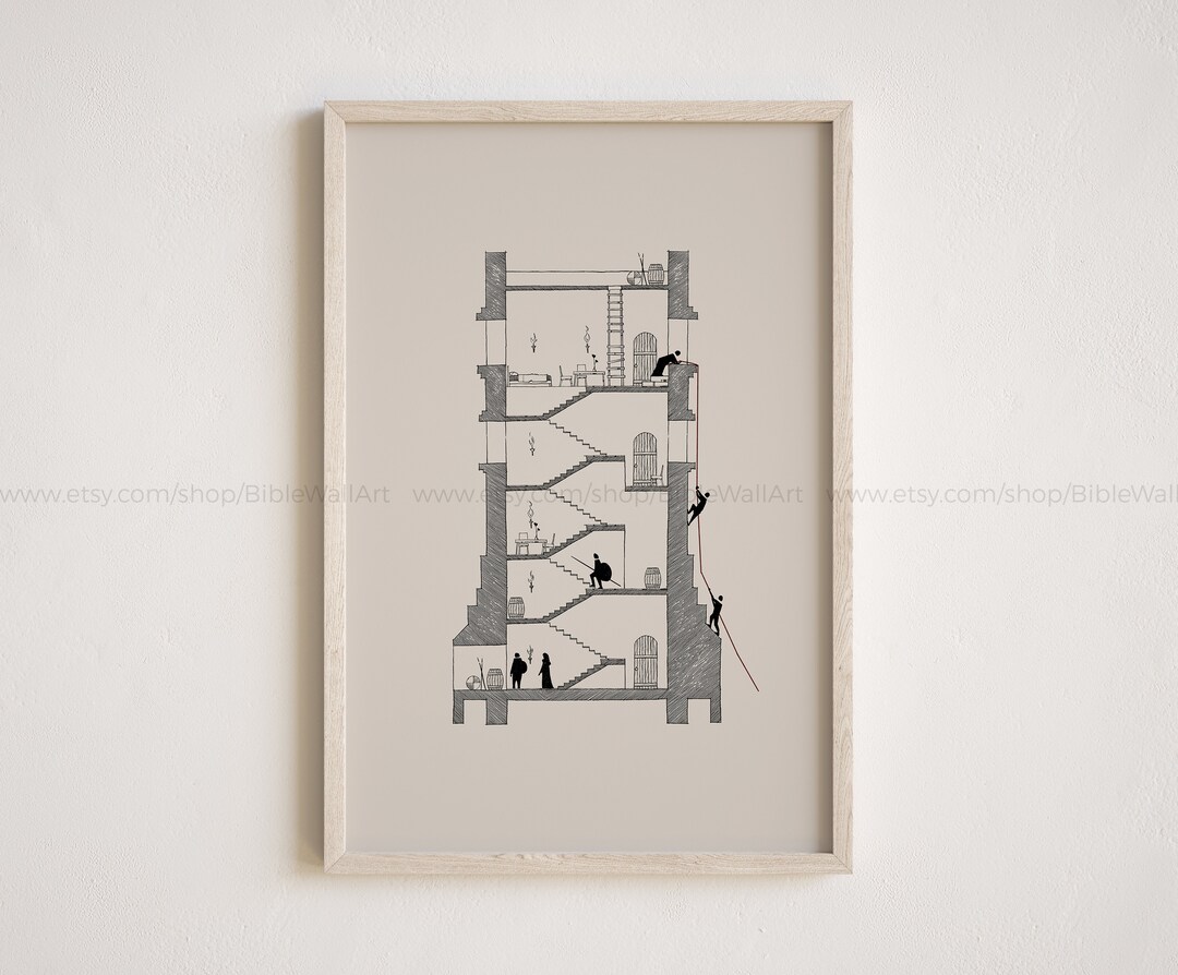 Rahab Helps the Spies – Christian Bible Story Wall Art Print Saved by ...