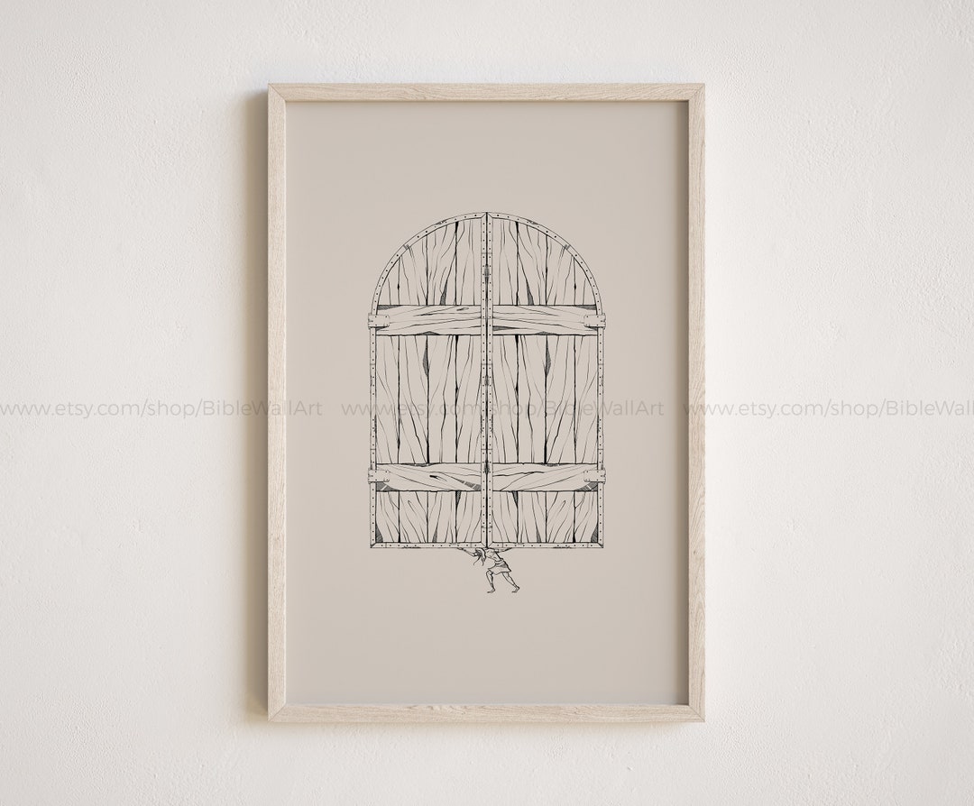 Samson - Strongest Man in the Bible Illustration, Original Christian ...