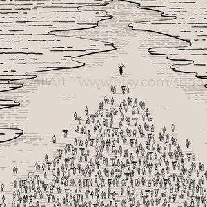 Exodus Bible Story, Moses Parting the Red Sea, Bible Verse Art Exodus ...