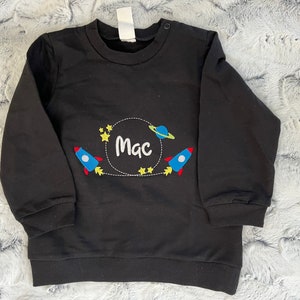 Baby/toddler Personalized Rocket Ship Sweatshirt Custom Baby Gift ...