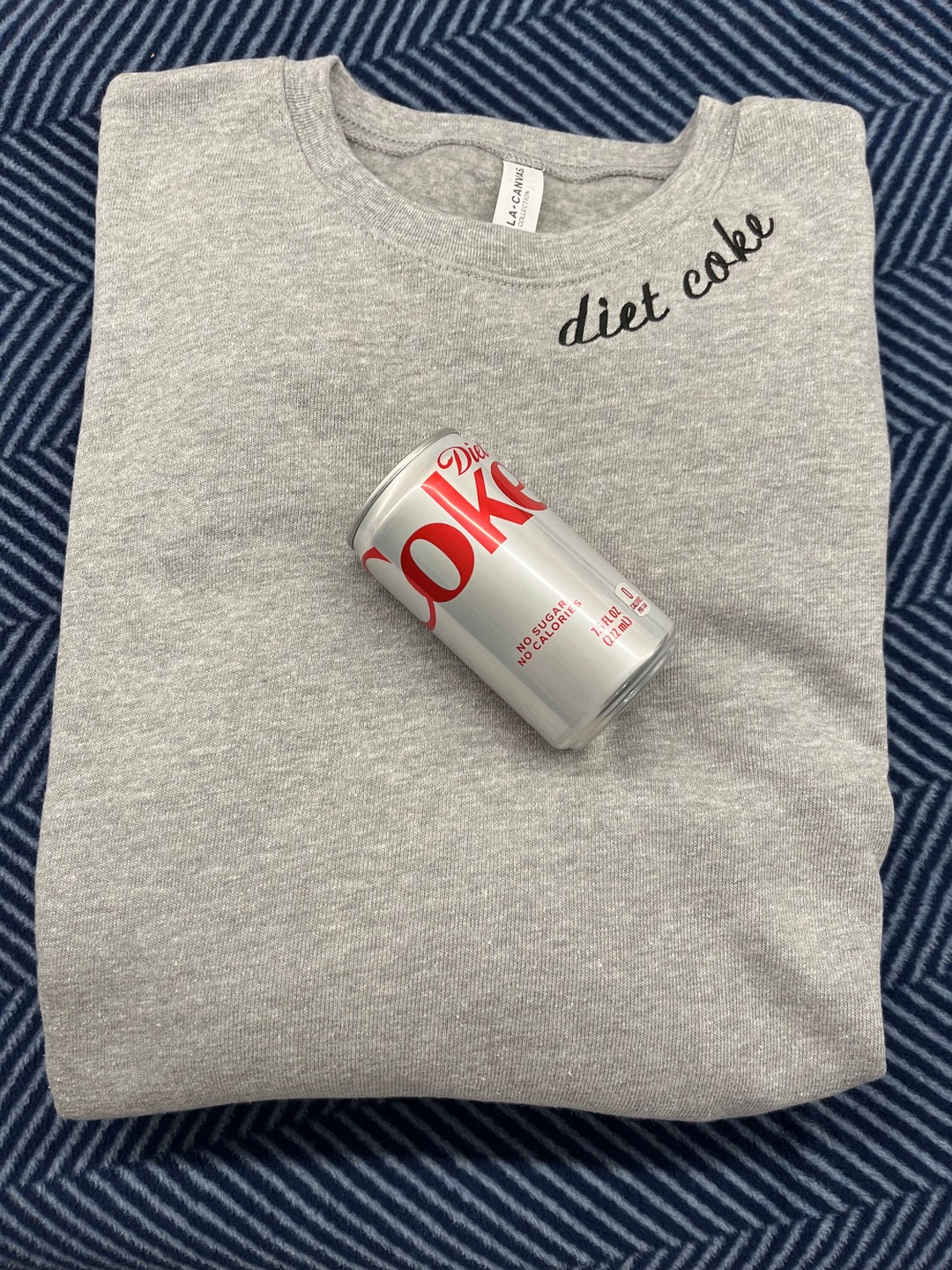 Diet Coke Lover Sweatshirt - Collar Script Soda, Diet Coke, Coke, Funny ...