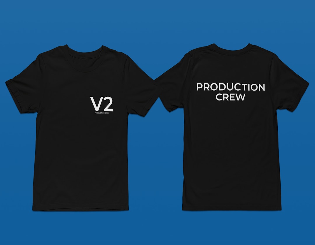 Production Crew V2, Stage Crew Shirts, Production Crew T Shirts - Etsy