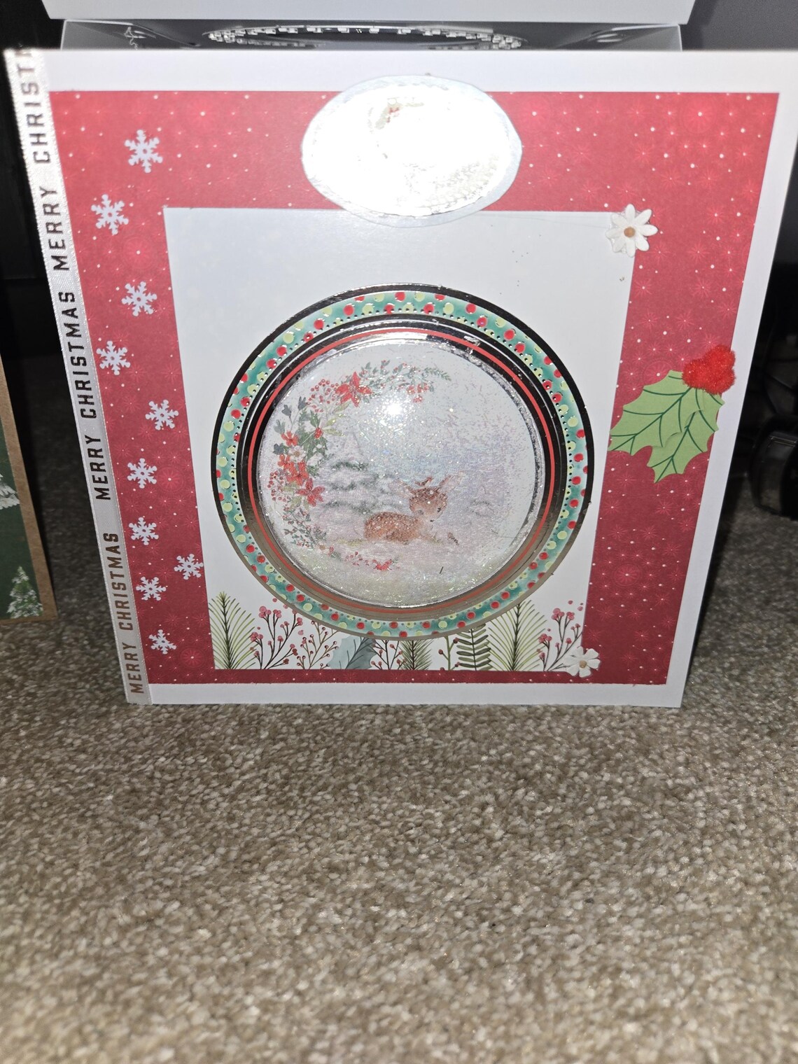Snow Globe Shaker Card - Etsy