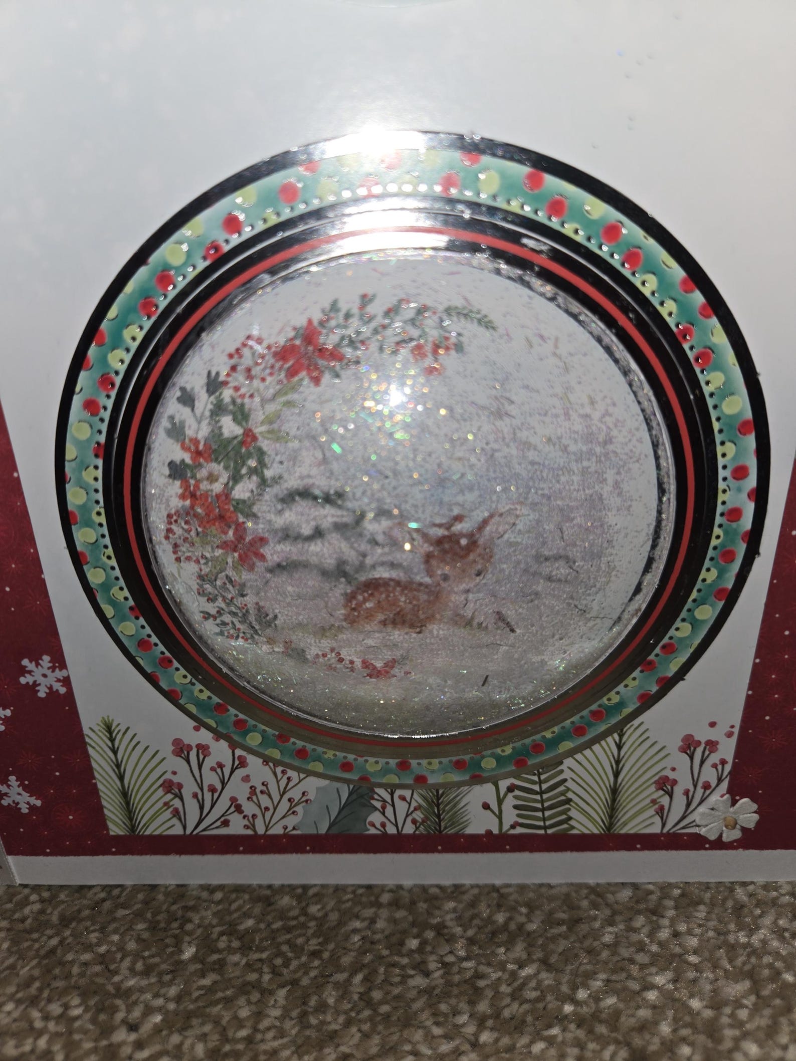 Snow Globe Shaker Card - Etsy