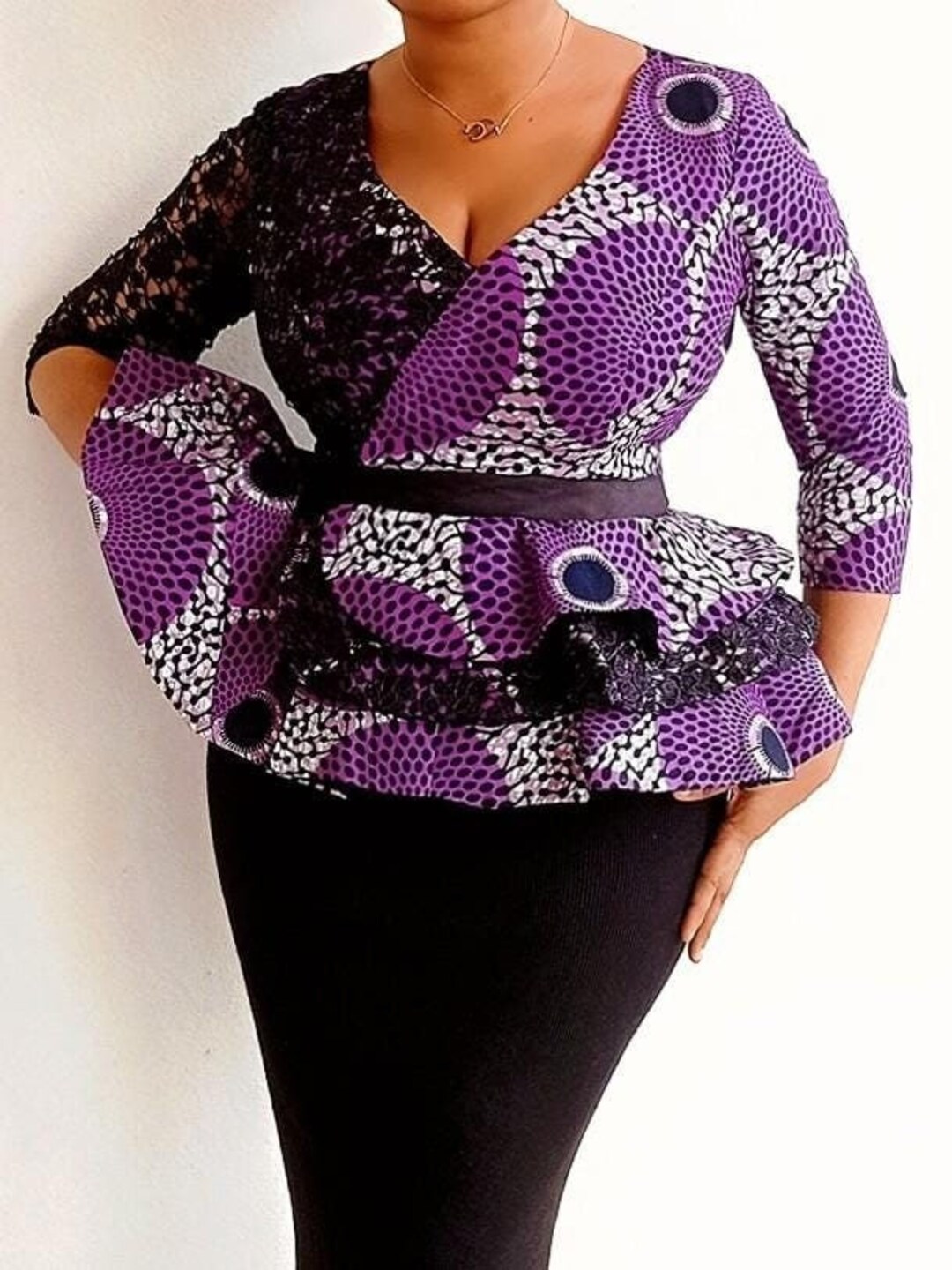 Wax Peplum Top, Afro Top, Ankara Top, Party Wear, Evening Wear, Gift ...