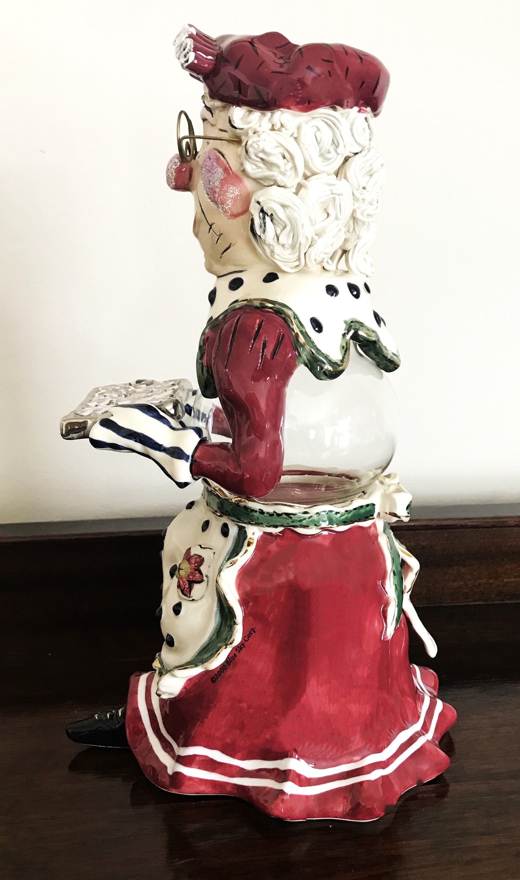 2000 10 Blue Sky Pottery Figurine Cottage Tealight Candle Illuminate ...