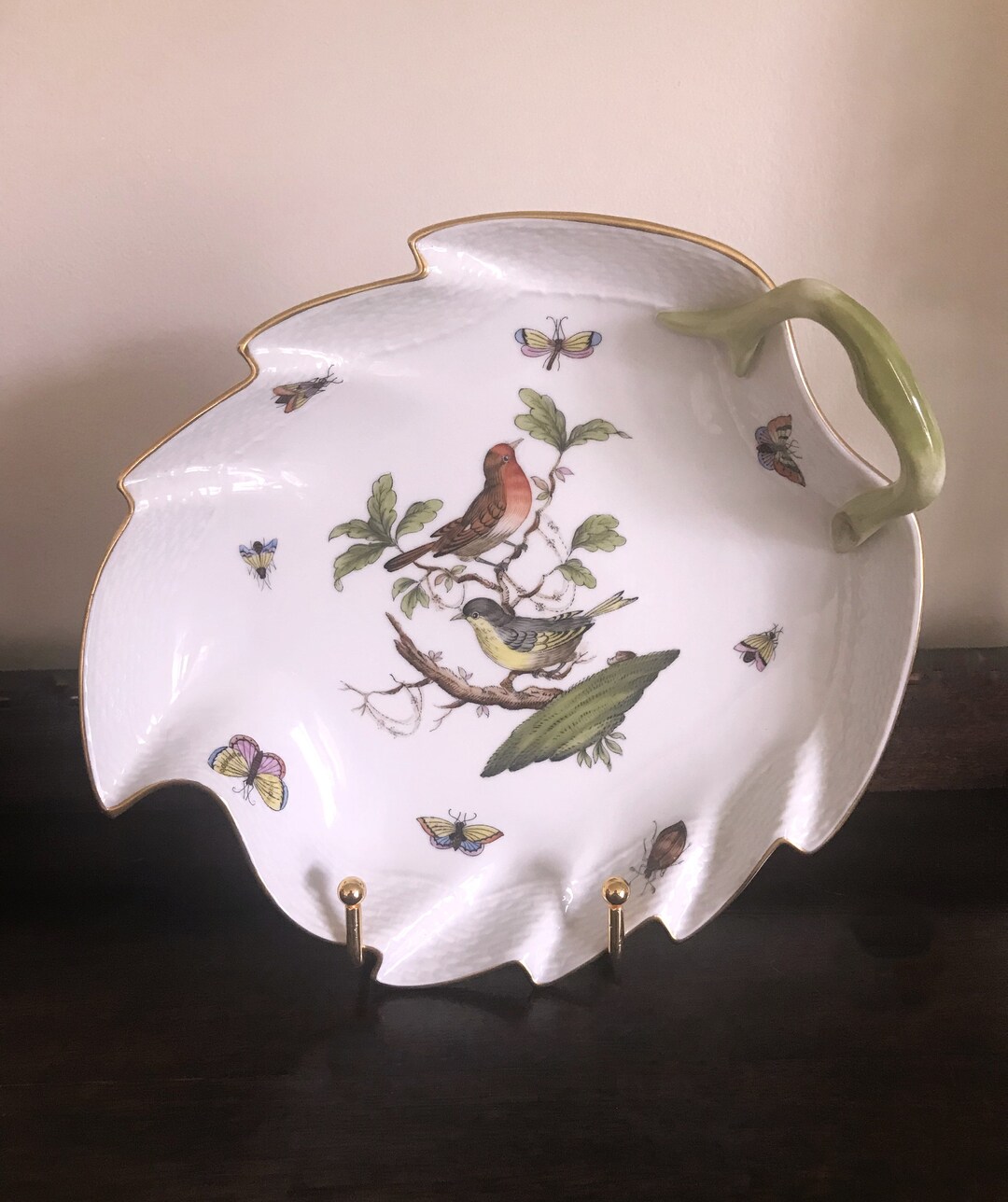 1930 Herend Rothschild Bird Pattern #7752/RO With "old Mark" 8" Inches ...