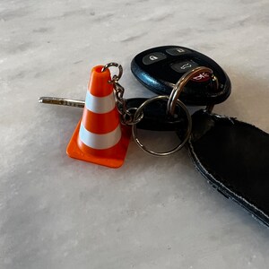 Mini Traffic Cone Keychain - Etsy