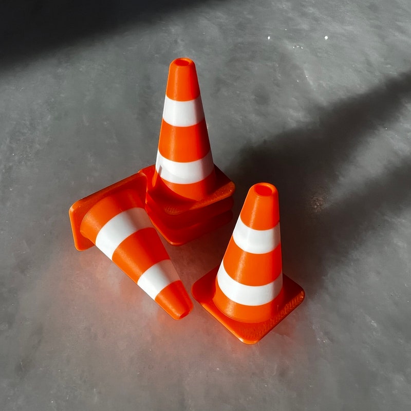Traffic Cone 3d Toy - Etsy