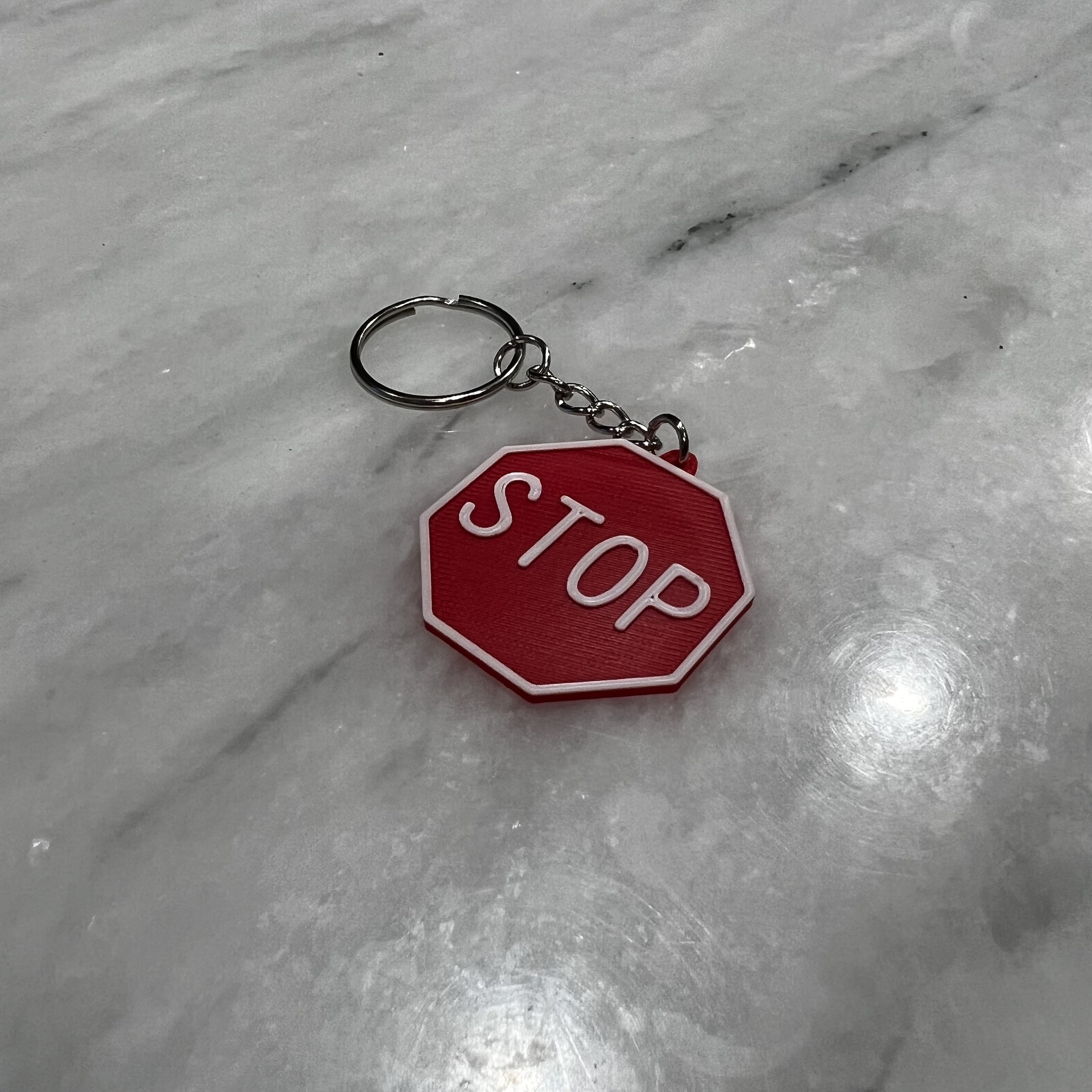 Mini Stop Sign Keychain - Etsy