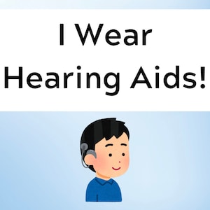 Wearing a Hearing Aid - Etsy UK