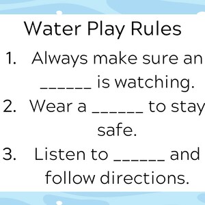 Water Safety Social Story - Swimming Safety for Kids - Etsy