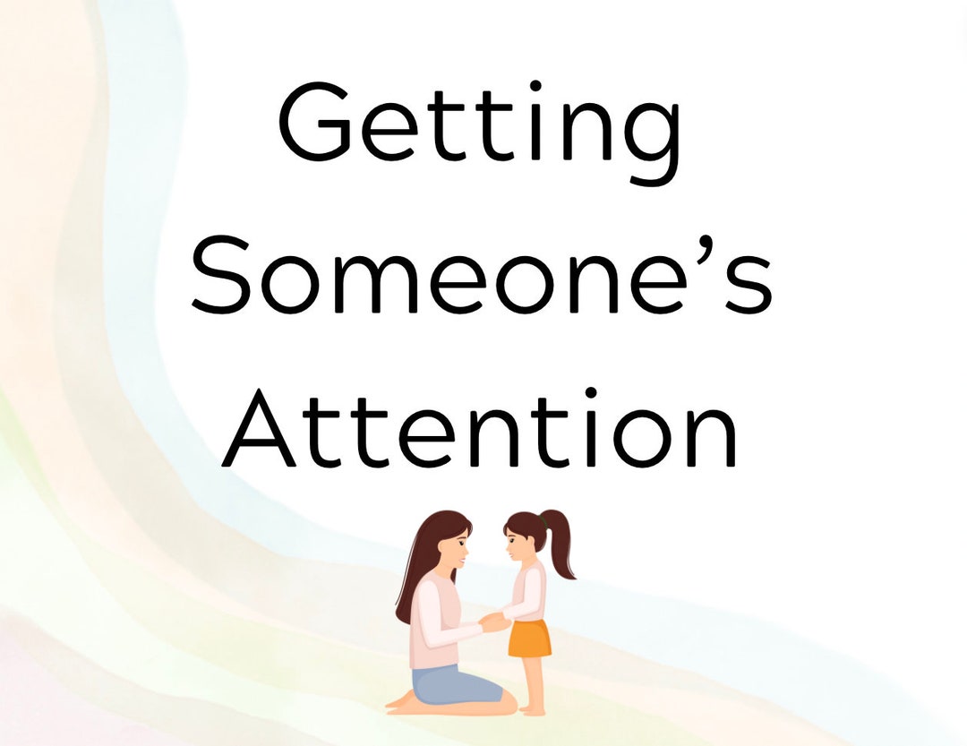 Getting Someone's Attention Social Story - Etsy