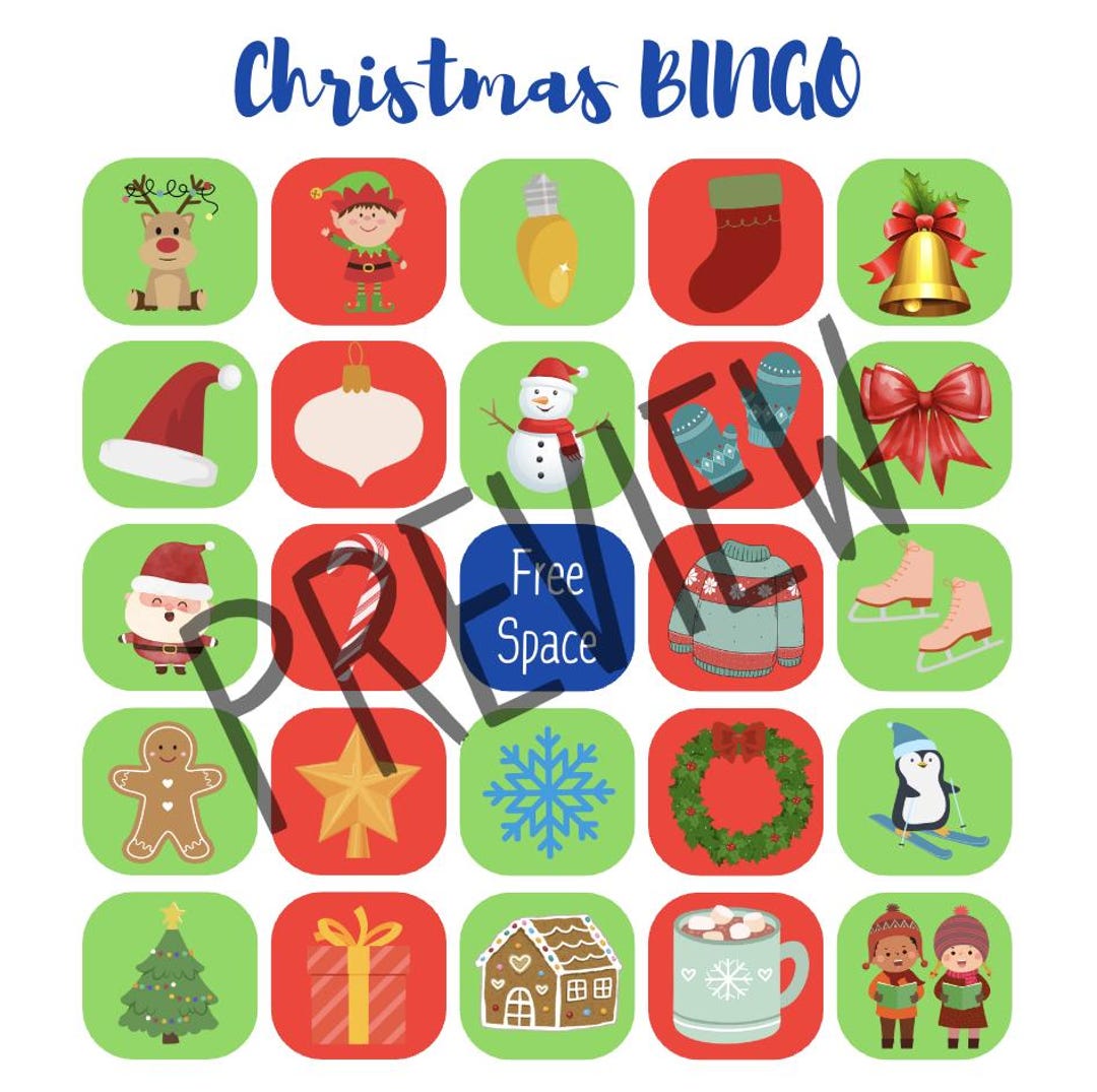 Christmas BINGO! Comes With 10 Unique Cards, so the Whole Family Can ...