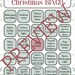 Christmas BINGO Countdown to Christmas for the Whole Family. Activity ...