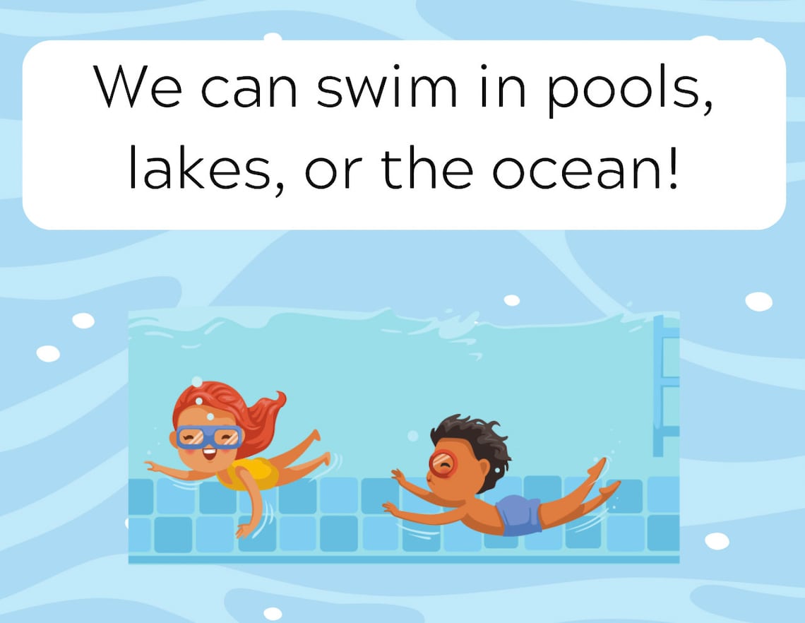 Water Safety Social Story - Swimming Safety for Kids - Etsy
