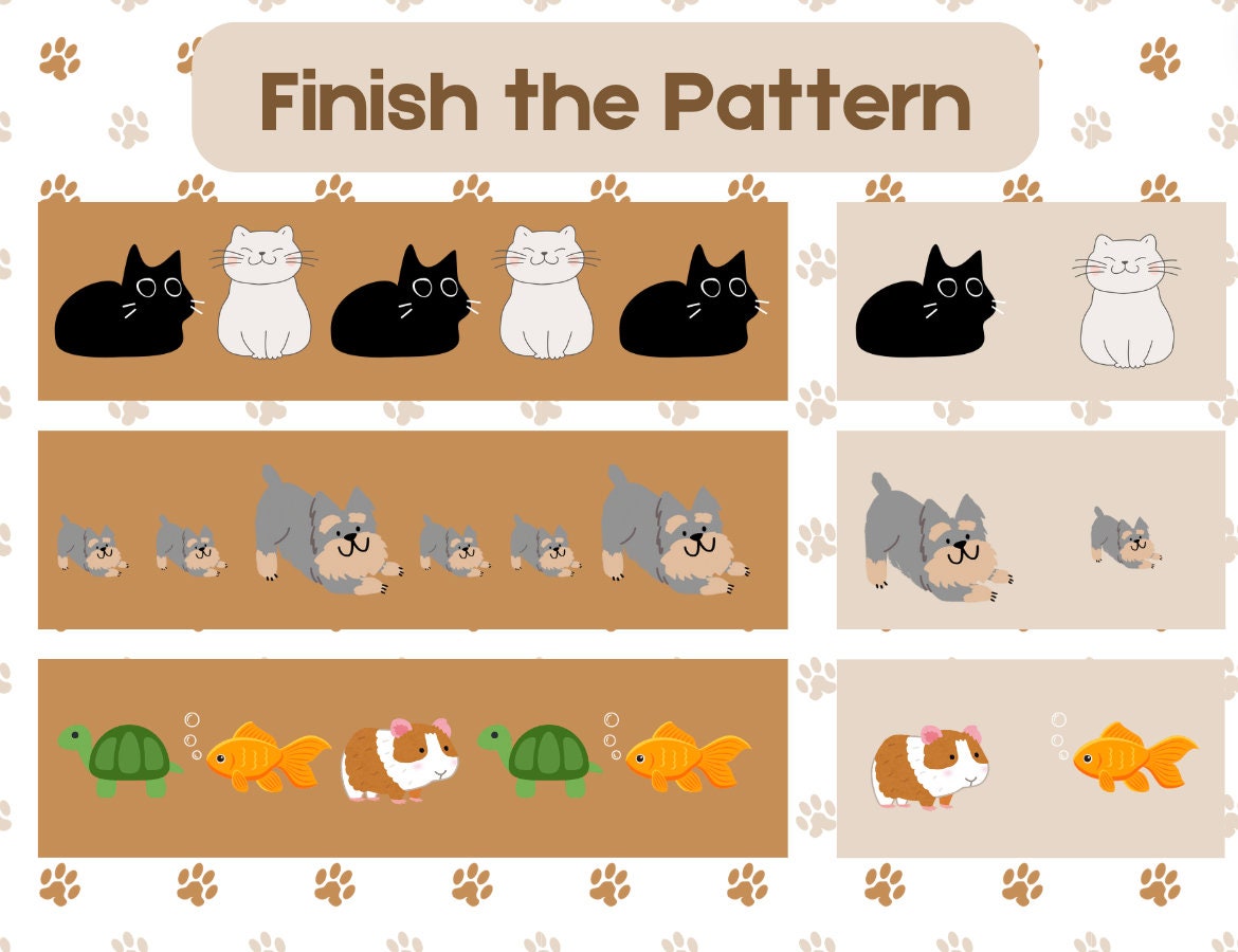 All About Pets Busy Book Printable - Etsy