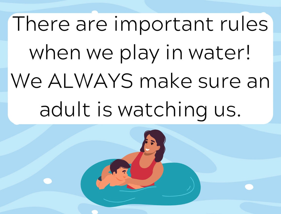 Water Safety Social Story - Swimming Safety for Kids - Etsy