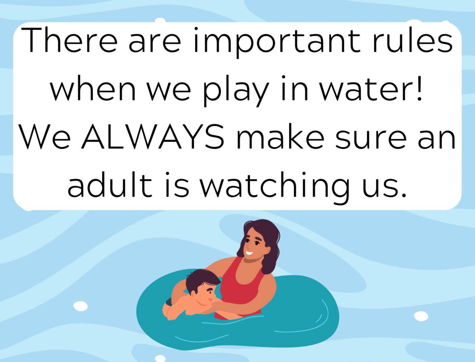 Water Safety Social Story - Swimming Safety for Kids - Etsy