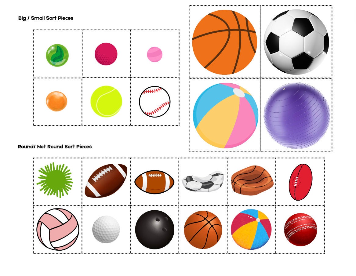 All About Balls Busy Book Printable - Etsy