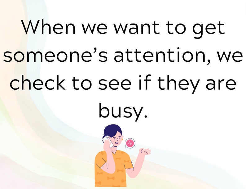 Getting Someone's Attention Social Story - Etsy