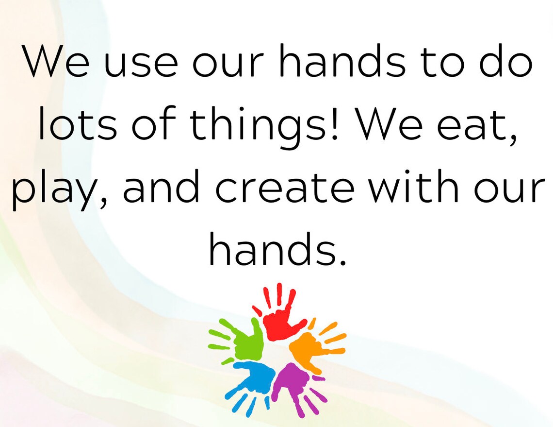 Safe Hands Social Story and Sorting Game - Etsy