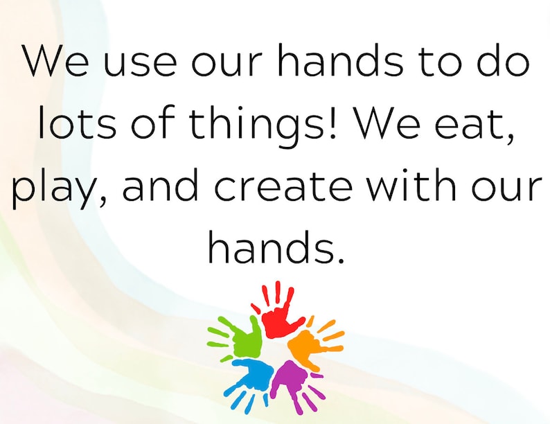 Safe Hands Social Story and Sorting Game - Etsy