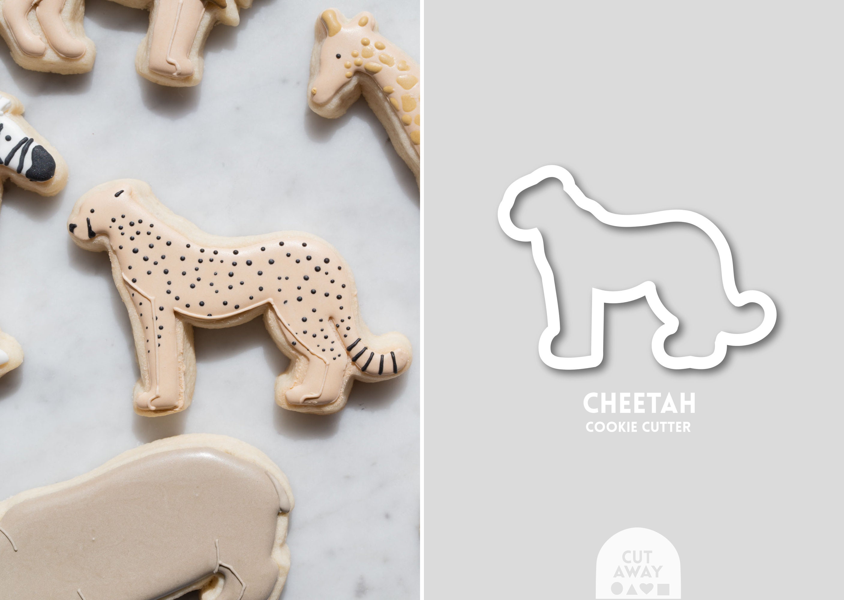 Cheetah Cookie Cutter - Etsy