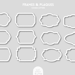 Frame and Plaque Cookie Cutters - Etsy