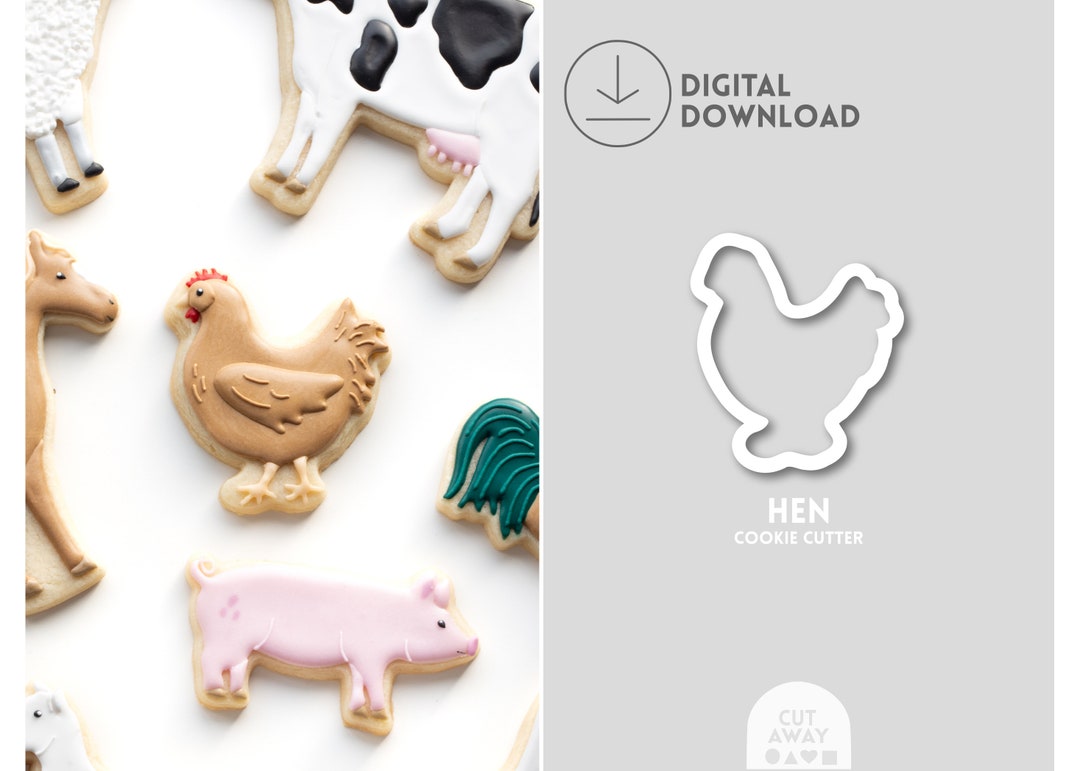 Hen Digital Download-cookie Cutter STL File - Etsy