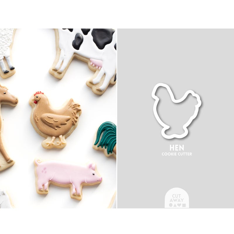 Chicken Cookie Cutter - Etsy