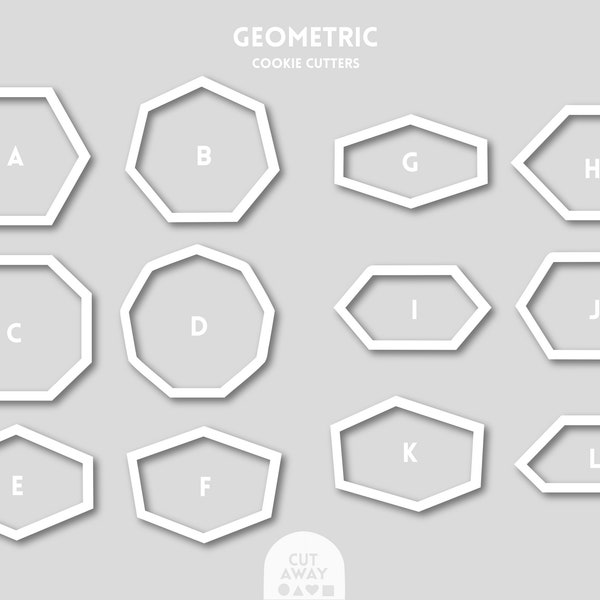 Geometric Shape Cookie Cutters - Etsy